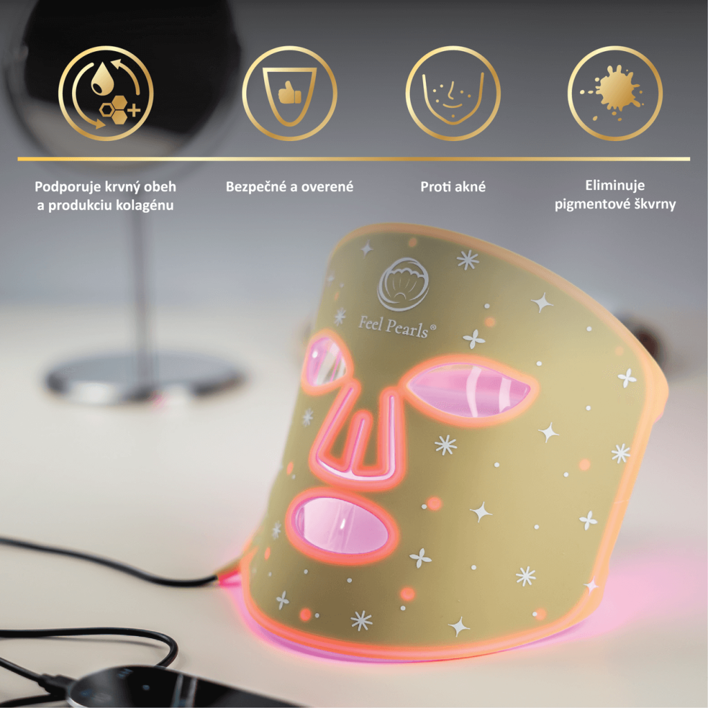 LED maska so svetelnou terapiou - Feel Pearls